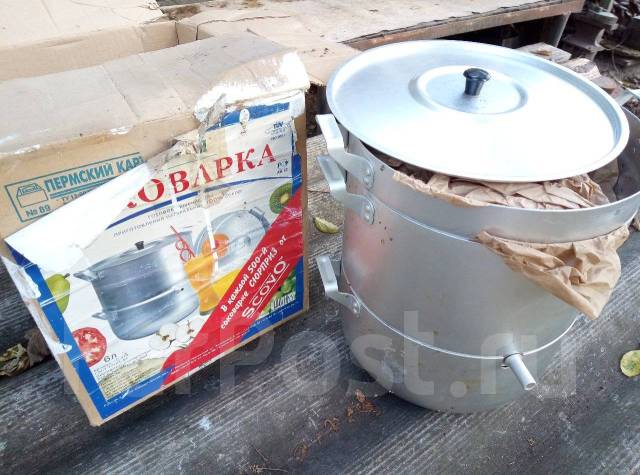Соковарка на 6 литров, новый, в наличии. Цена: 2 500₽ в Уссурийске