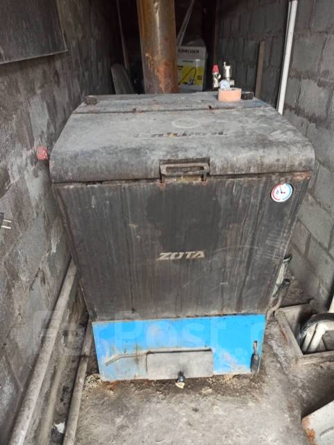 Котёл твердотопливный Zota 60 кВт, б/у, в наличии. Цена: 50 000₽ во Владивостоке
