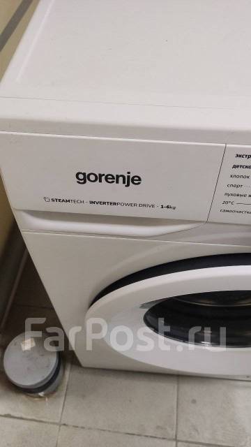Отличная стиральная машинка Gorenje W1NHPI62SCS. Исправна, проверена, б ...