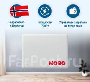 Электрический обогреватель, конвектор NOBO Oslo NTL4S_07(0,75кВт- 12м2), новый, в наличии. Цена ...