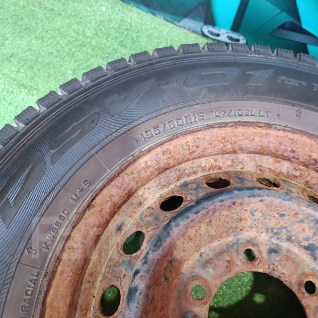 Колесо в сборе R15, PCD 6-139.7 + шина 195/80R15 LT, 15", 1 шт, 195 мм ...
