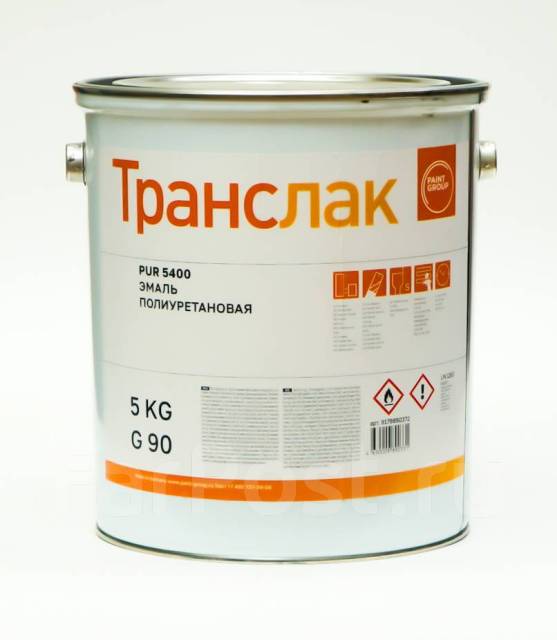 Эмаль полиуретановая высокоглянцевая Транслак PUR 5400 G90, в наличии ...