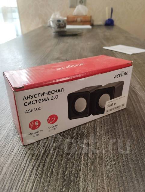 Колонки для компьютера aceline, б/у, в наличии. Цена: 150₽ в Находке