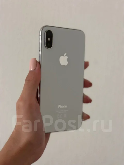 Apple iPhone X 256 гб, 5.80", белый, б/у, в наличии. Цена: 22 000₽ во ...