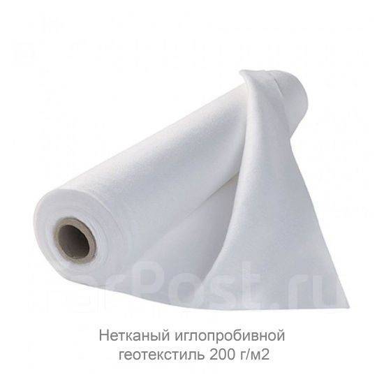 Геотекстиль 200 ТС (нетканый) рул/100м2 (2*50м), новый, в наличии. Цена ...