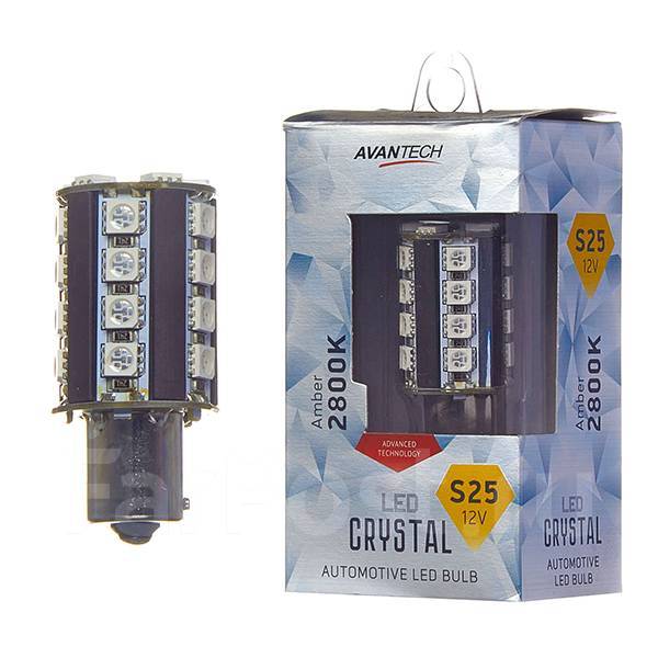 ALB0118 Лампа светодиодная Avantech 12V LED S25 BAU15s 2800K купить во ...