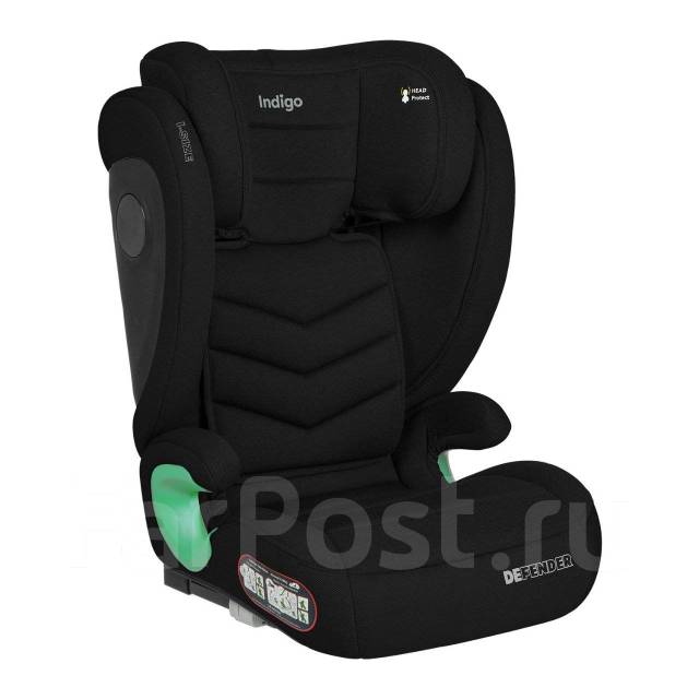 Автокресло Indigo Defender isofix 2+3 (15-36 кг) черный, новый, под ...