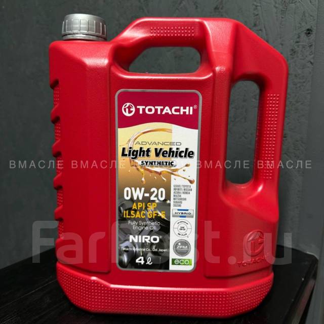 Масло моторное Totachi NIRO LV 0W-20 API SP 4л, синтетическое, 4,00 л ...
