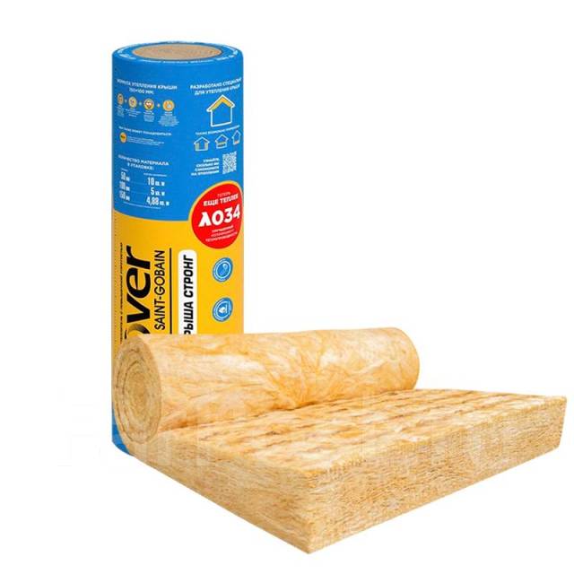 Мин. вата Изовер Теплая крыша стронг. Опт Цена за м2, в наличии. Цена ...