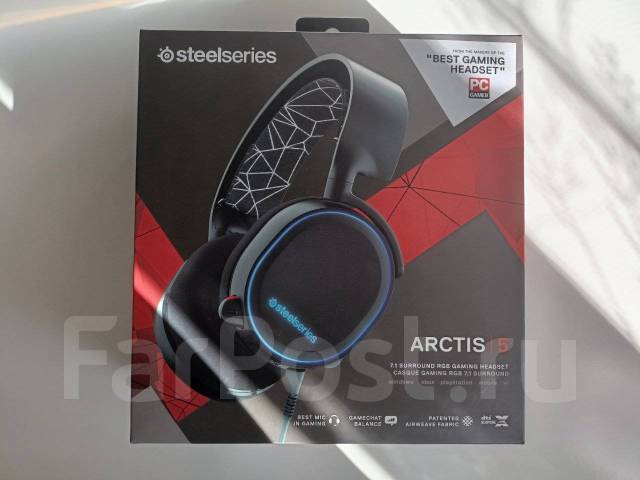 Наушники SteelSeries Arctis 5, б/у, в наличии. Цена: 5 000₽ во Владивостоке
