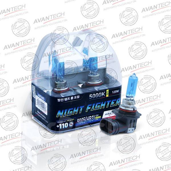 Комплект ламп Avantech Night Fighter HB3 55W, 5000K купить во ...
