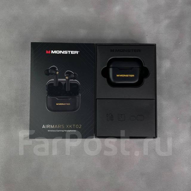Наушники беспроводные Monster XKT02 TWS Чёрный, новый, под заказ. Цена ...