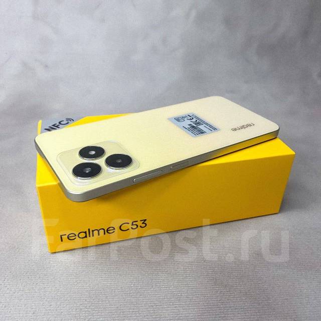 Realme C53 6ГБ+128ГБ Золотой! Ростест! NFC! +BTнаушники, 6.70 ...