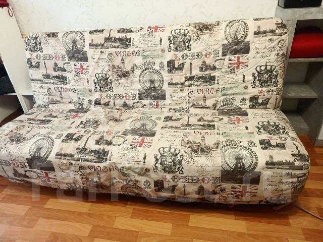 Диван-кровать клик-кляк 190*140, ткань, пружины змейка, съемные подушки ...
