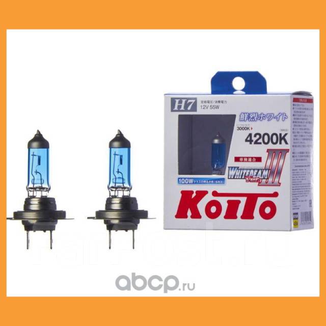 Упаковка 2 шт. Koito / P0755W H7 12V 55W (100W) 4200K, купить в Артеме ...