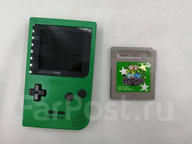 Nintendo Gameboy Pocket зеленый IPS pokemon green version, б/у, в ...