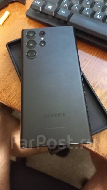 Samsung s22 ultra, 256 гб, 6.80", моноблок, черный, 4G LTE, б/у, в ...