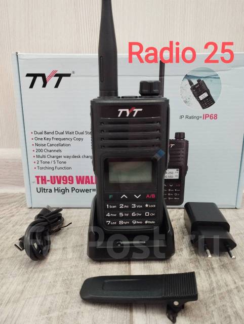 Радиостанция двухдиапазонная TYT UV-99 (10W)+Type C, скремблер, новый, в наличии. Цена: 5 500 ...