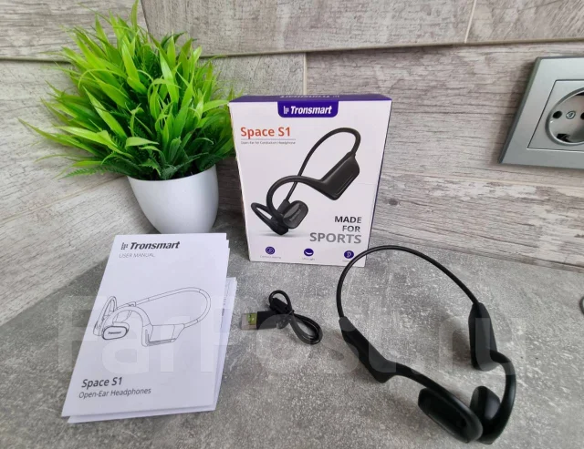 Беспроводные спортивные наушники Tronsmart Space S1 IPX5 Type-C Black ...