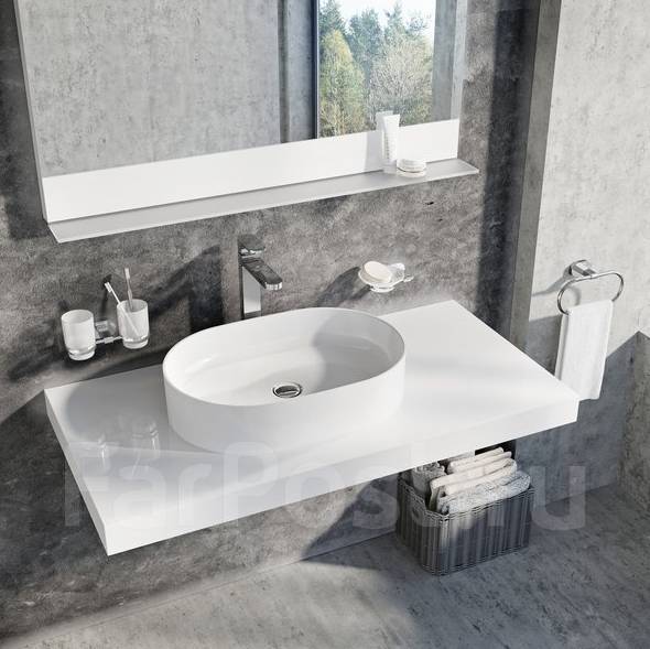 Раковина чаша накладная в ванную Ceramic Slim O, в наличии. Цена: 22 ...