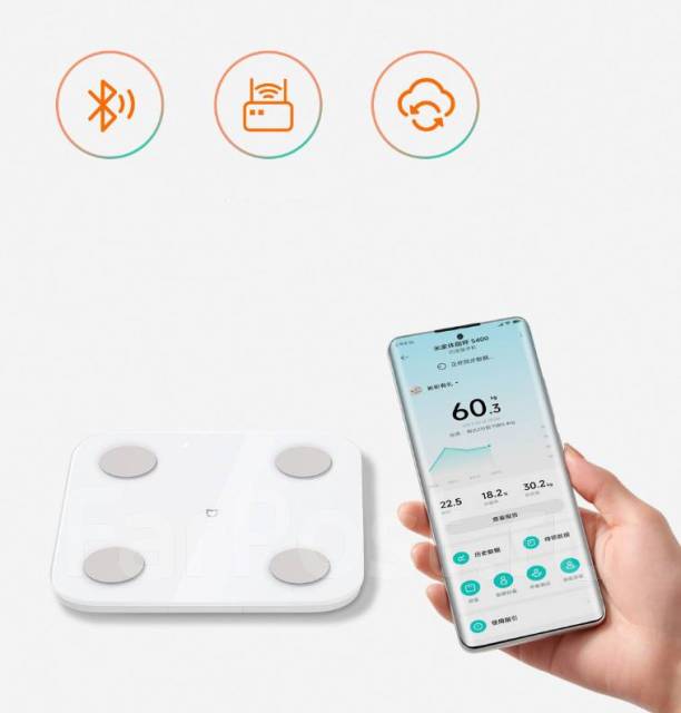 Весы Xiaomi Mijia Smart Body Fat Scale S400, новый, в наличии. Цена: 2 ...