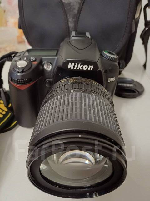 Фотоаппарат nikon D90, б/у, в наличии. Цена: 18 000₽ во Владивостоке