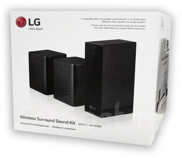 LG SPK8 колонки к Саундбару, б/у, в наличии. Цена: 15 000₽ во Владивостоке