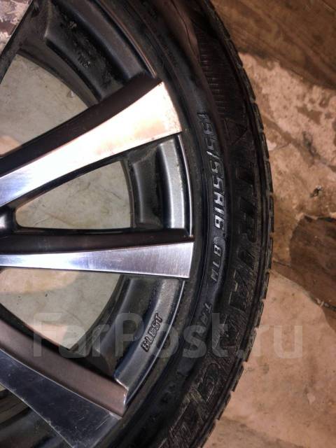 Литые диски с резиной, незнаю, 16", 1 шт, 4x100, 4 шт, б/у, в наличии ...
