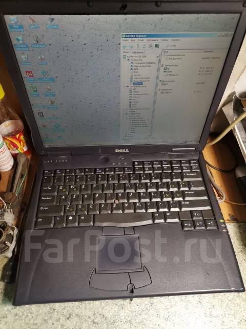 Ноутбук Dell Latitude C640, 14", 40 Гб, 1024 мб, 2,0 ГГц, WiFi, 1 ч. б ...