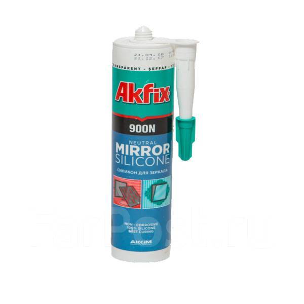 Герметик силиконовый Akfix 900N для зеркал нейтральный прозр 310мл, в ...