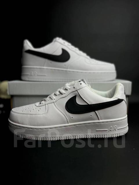 Кроссовки Nike Air Force 1 Black&White черно-белые, 42, 43, демисезон ...