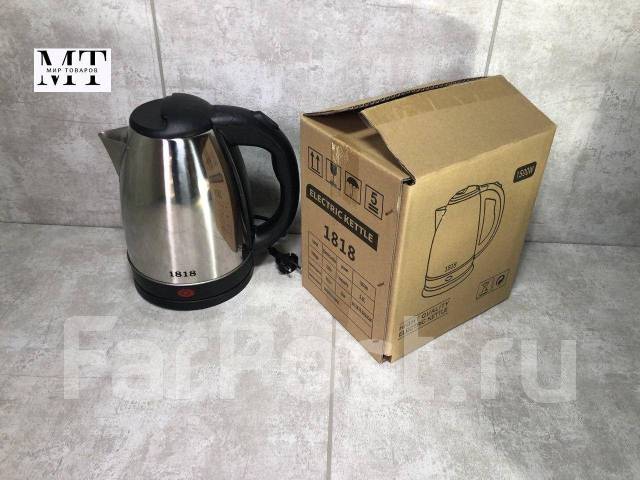 Электрический чайник 1.8л, новый, в наличии. Цена: 490₽ во Владивостоке