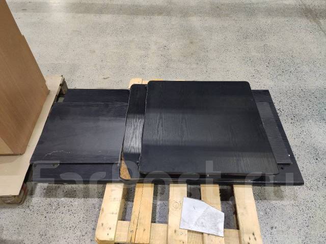 Столешница для стола 150х75см R043, прямоугольный, мдф, чёрный, 150,0 ...