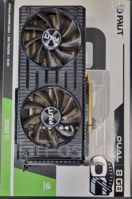 Видеокарта Palit GeForce RTX 3060 Ti DUAL, б/у, в наличии. Цена: 28 999 ...