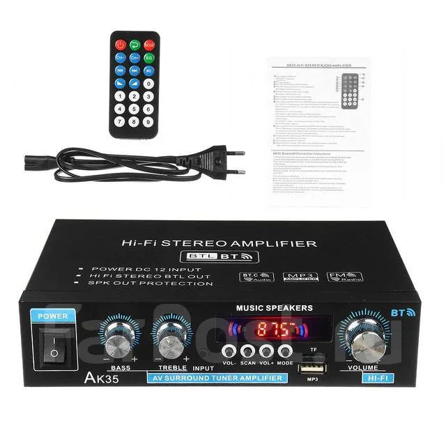 Усилитель звука AK 35 Bluetooth 5,0 800 Вт, новый, в наличии. Цена: 1 ...