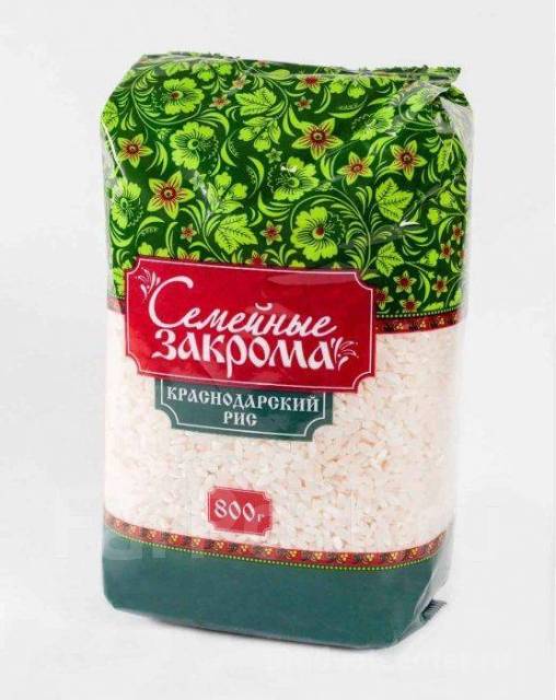 Крупа рис круглозерный шлифованный Краснодарский 800гр 1*12, шт, в ...