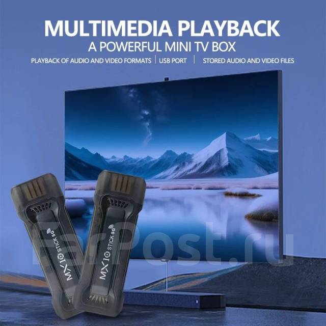 Смарт тв приставка MX10 TV Stick,android,2/16гб, андроид, для ...
