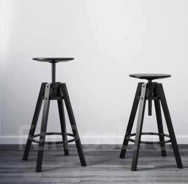 Барный стул - IKEA Dalfred/ИКЕА Дальфред, 50х50х74 см, черный, чёрный ...