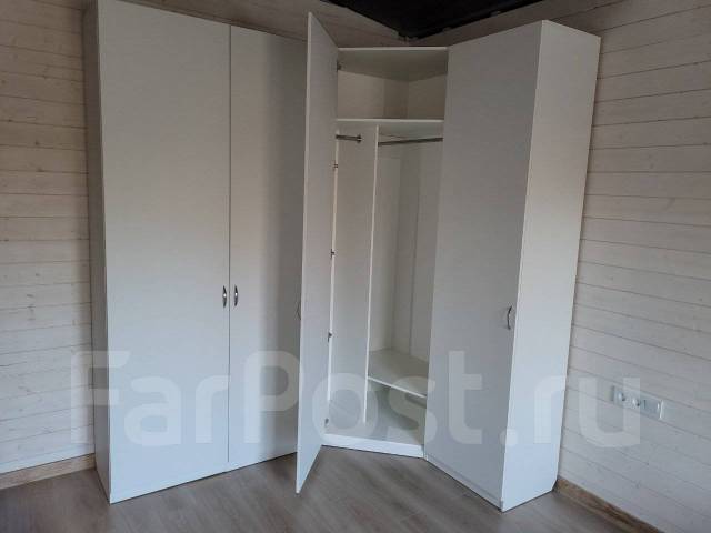 Шкаф угловой платяной, лдсп, количество дверей: 4, белый, 210,0 см, 240 ...