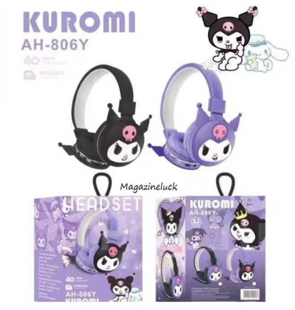 Беспроводные детские наушники Куроми Kuromi, AH-806Y, новый, в наличии. Цена: 1 299₽ во Владивостоке
