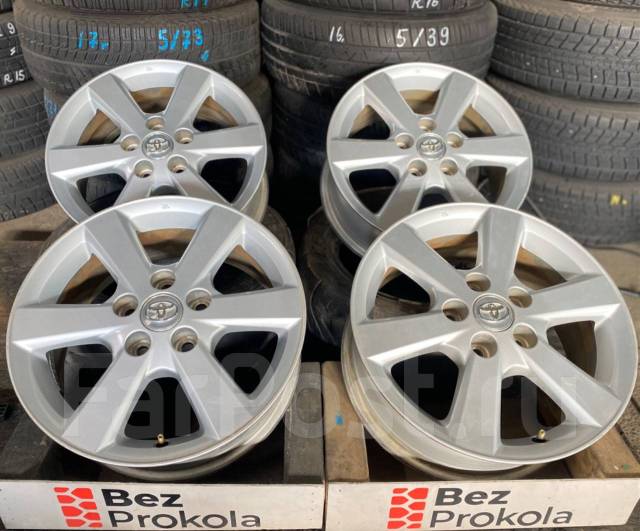 5/243 Оригинальные литые диски Toyota 5x114.3R16 [БезПрокол], 16", 1 шт, 60,1 мм. 4 шт, б/у ...