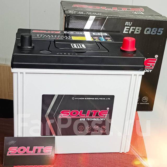 Solite EFB Q85 Q-85 70а/ч 730A(Q55 Q-55) Subaru XV Start-Stop, обратная (левое), 70 А.ч. 730 А ...