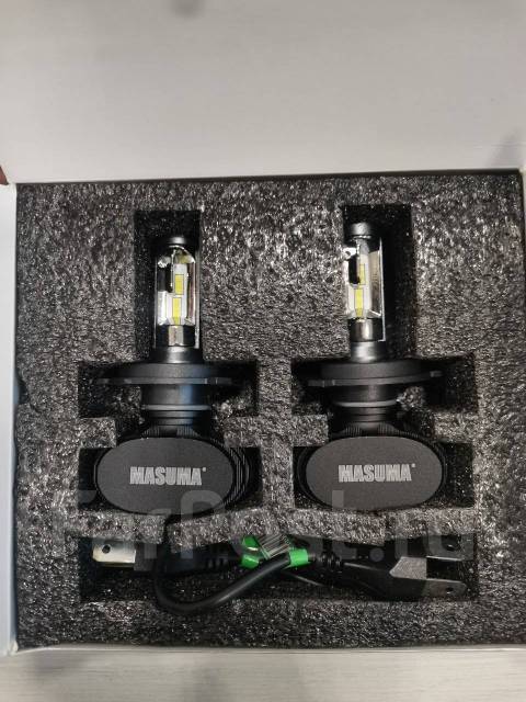 Лампы светодиодные Masuma LED H4 6000K 4000LM P43T, Комплект 2 шт ...
