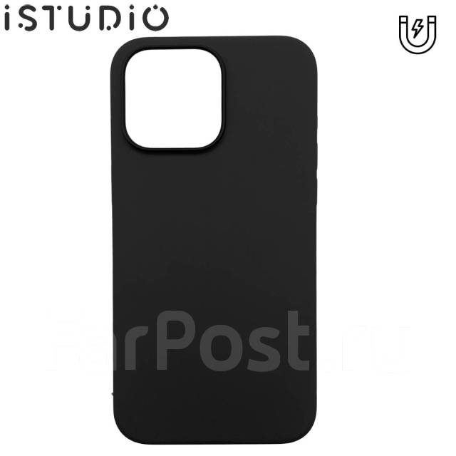 Чехол для iPhone 15 Pro Silicone Case MagSafe (Hi-Copy, черный), новый ...