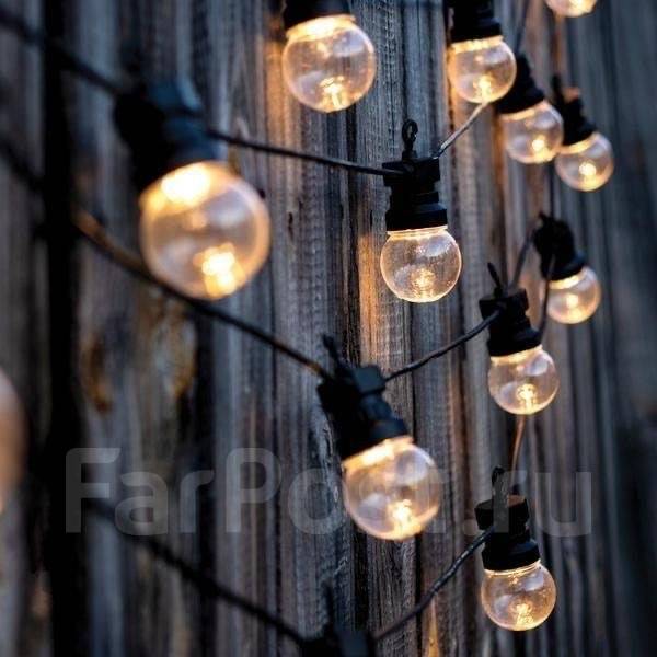 Гирлянда уличная с LED лампами, новый, в наличии. Цена: 3 000₽ во ...