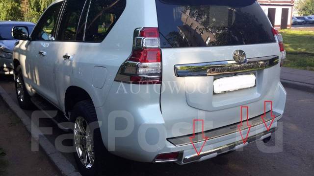 Накладка Prado 150 на низ заднего бампера, как оригинал купить во ...