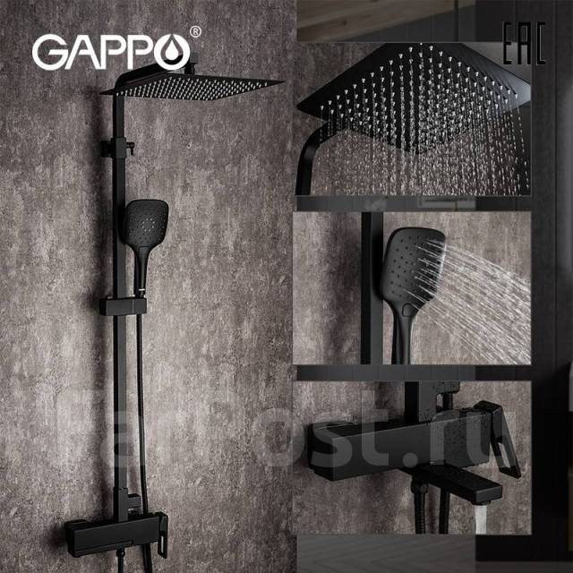 Душевая система Gappo G2417-6 черная, в наличии. Цена: 35 500₽ во Владивостоке