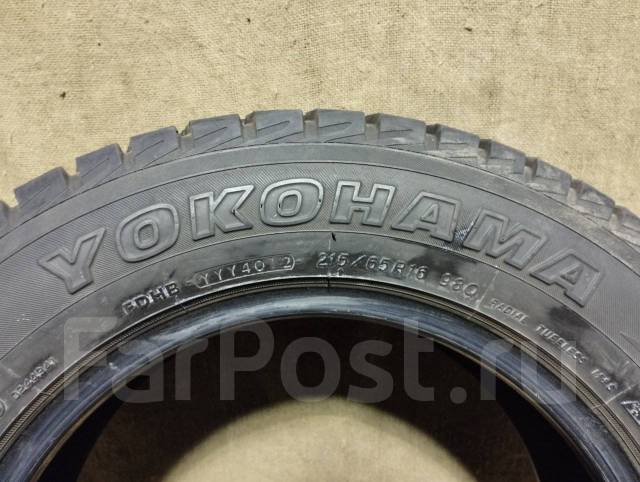 Yokohama, 215/65 R16, 16", 1 шт, в наличии, 215 мм, 65 %, радиальный ...