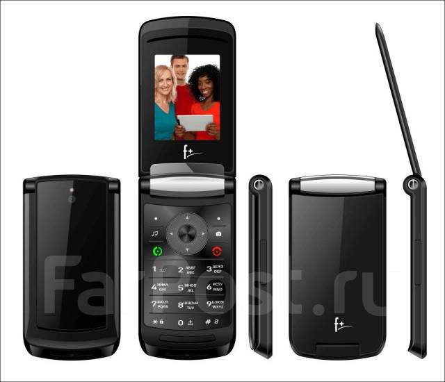 Мобильный телефон F+ Flip2 Black. Новый! AdShop, до 8 гб, 2.40 ...