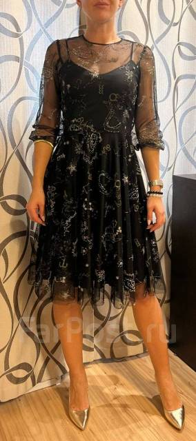 Платье женское, выходное, марка "Lusio", размер: 46, 90,0 см, 70,0 см ...